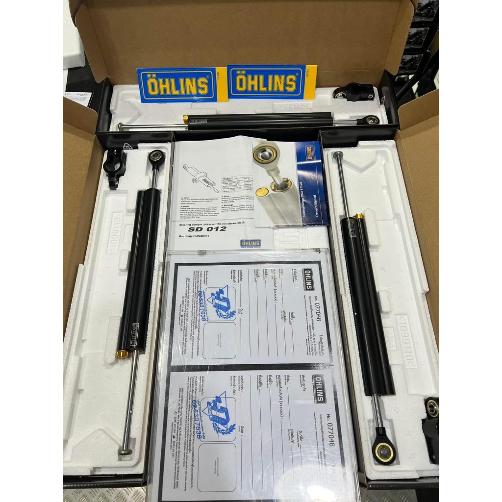 (Stroke 150 mm.) สีดำ BLACKLINE กันสะบัดOhlins #SD012 ของแท้ ประกัน2ปี ...