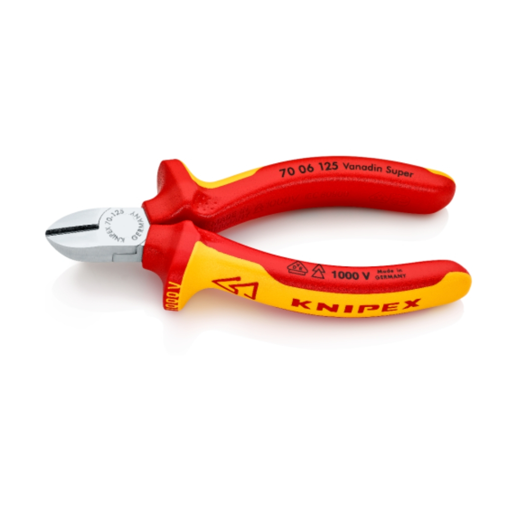 คีมตัดทแยงมุม KNIPEX NO.70 06 125 Diagonal Cutters (125mm.) | Shopee ...