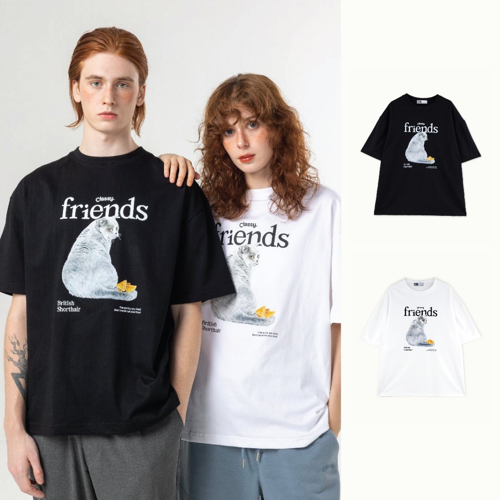 Classy - เสื้อยืด แขนสั้น สกรีนลาย Col. Classy Friends รุ่น British ...