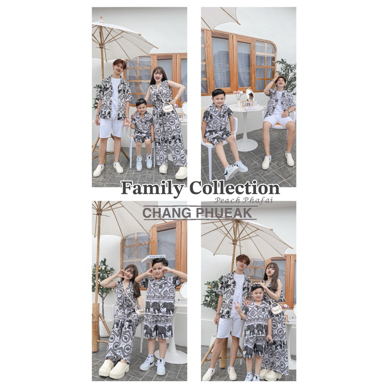 Chang Phueak งานครอบครัวกดแยกชิ้น (กดแยก)ชุดครอบครัว | Shopee Thailand