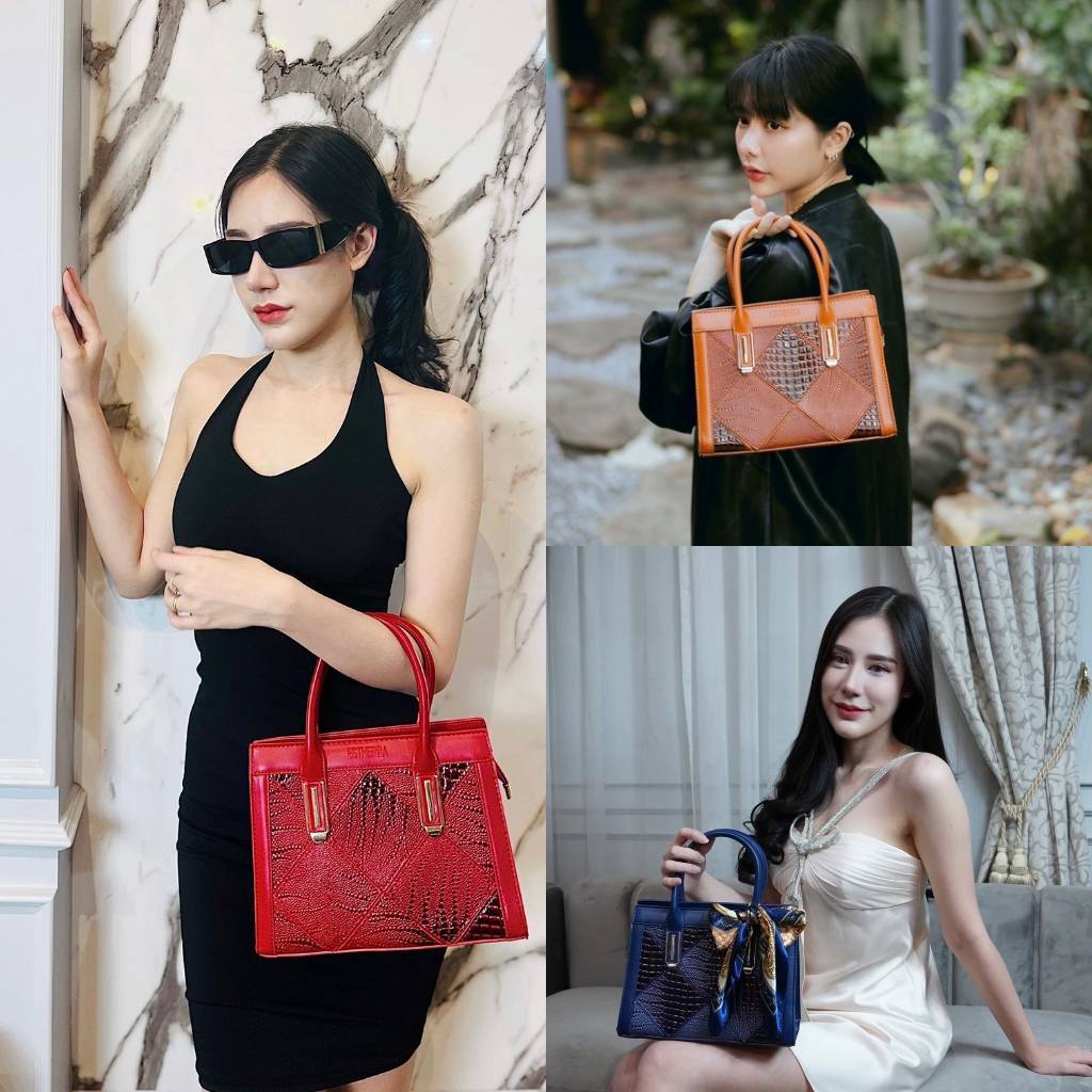กระเป๋า Estherra Tote Bag รุ่น Genesy ทรง Tote งานสั่งตัด | Shopee Thailand
