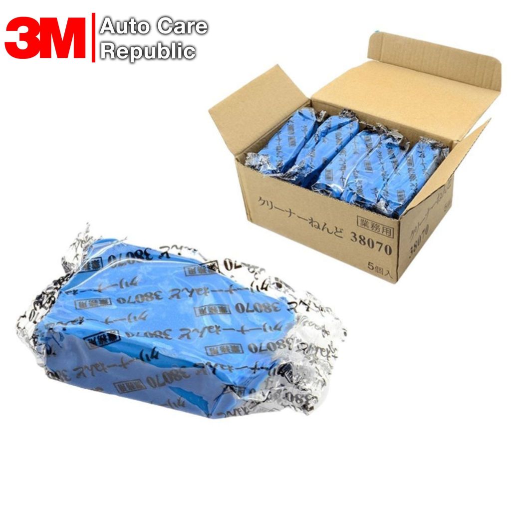 3M 38070 Cleaner Clay ดินน้ำมันขจัดคราบไคลรถยนต์ ละอองสี ฝุ่น และคราบยางมะตอย 1 ก้อน/200 กรัม ...