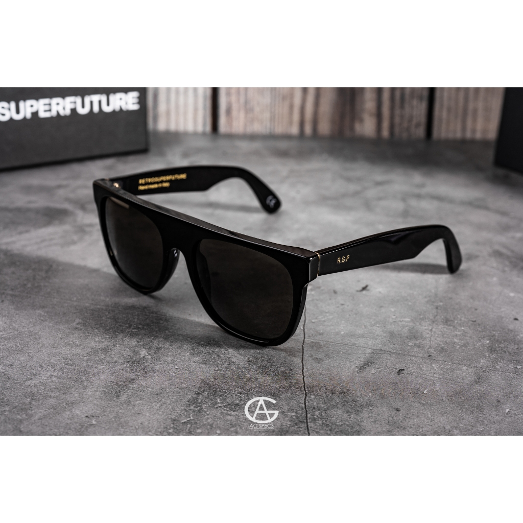 แว่นตากันแดด RETROSUPERFUTURE SUPER FLAT TOP BLACK ของแท้ มีประกัน อุปกรณ์ครบ | Shopee Thailand