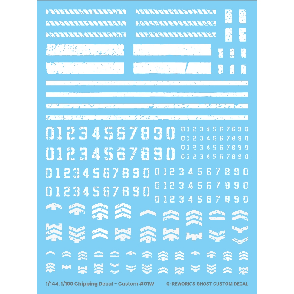 พร้อมส่ง G-REWORK CUSTOM DECAL CHIPPING DECAL_CUSTOM_01_WHITE | Shopee ...