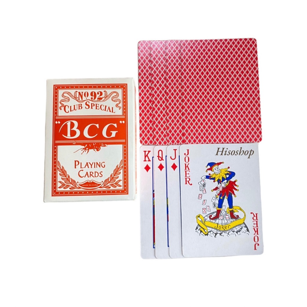 BCG PLAYING CARDS POKER ไพ่โป๊กเกอร์ 52 สำรับ วัสดุคุณภาพสูง ทนทาน ...