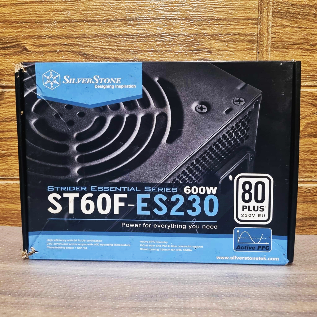 POWER SUPPLY (อุปกรณ์จ่ายไฟ) SILVERSTONE STRIDER ESSENTIAL 600W 80 PLUS ...