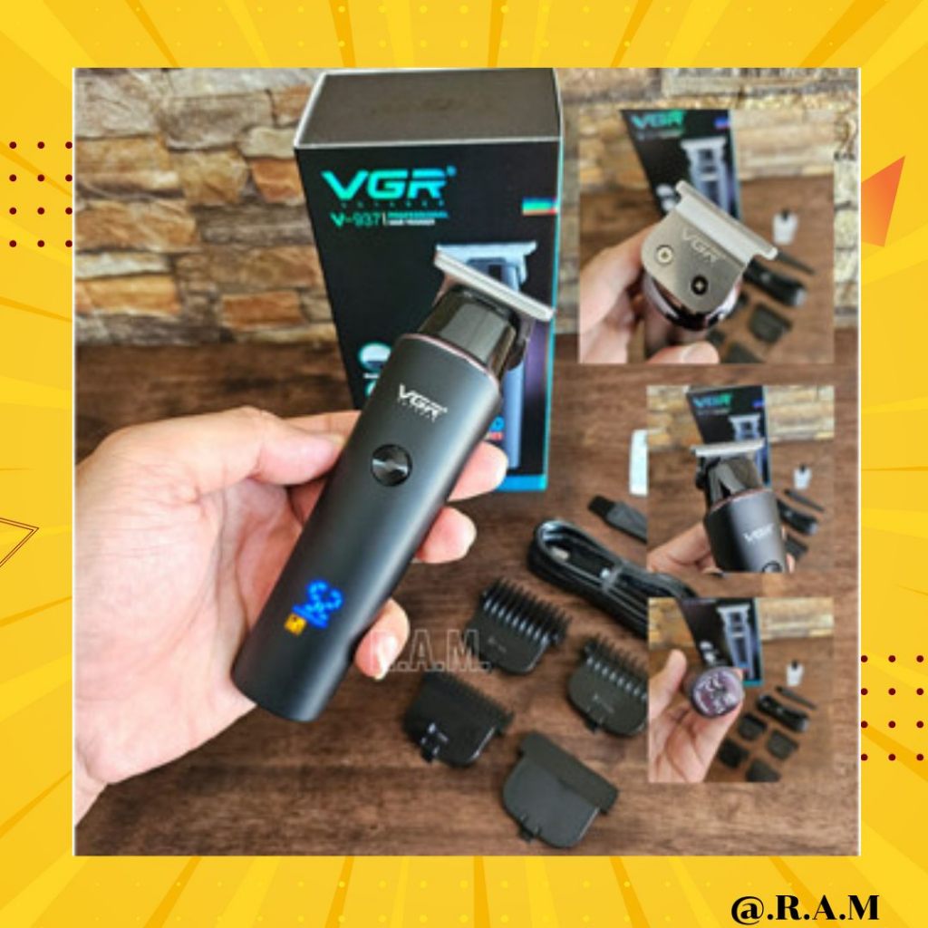 VGR รุ่น V-937 ปัตตาเลี่ยนไร้สาย มีหน้าจอ LED งานเนียน ฟันตัดคม ดีไซน์สวยงาม | Shopee Thailand