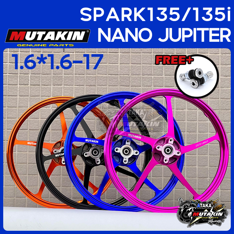 MUTAKIN 525 CNC ล้อแม็ก แม็กขอบ17 สำหรับSPARK135 SPARK135i NANO ...