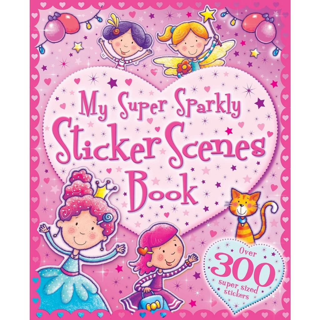 My Super Sparkly Sticker Scenes Book +300 สติ๊กเกอร์ หนังสือเด็ก ภาษา ...