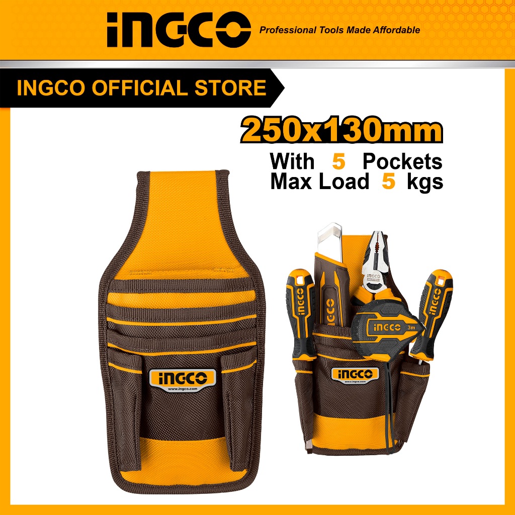 INGCO กระเป๋าช่างร้อยเข็มขัด HTBP040128 | Shopee Thailand