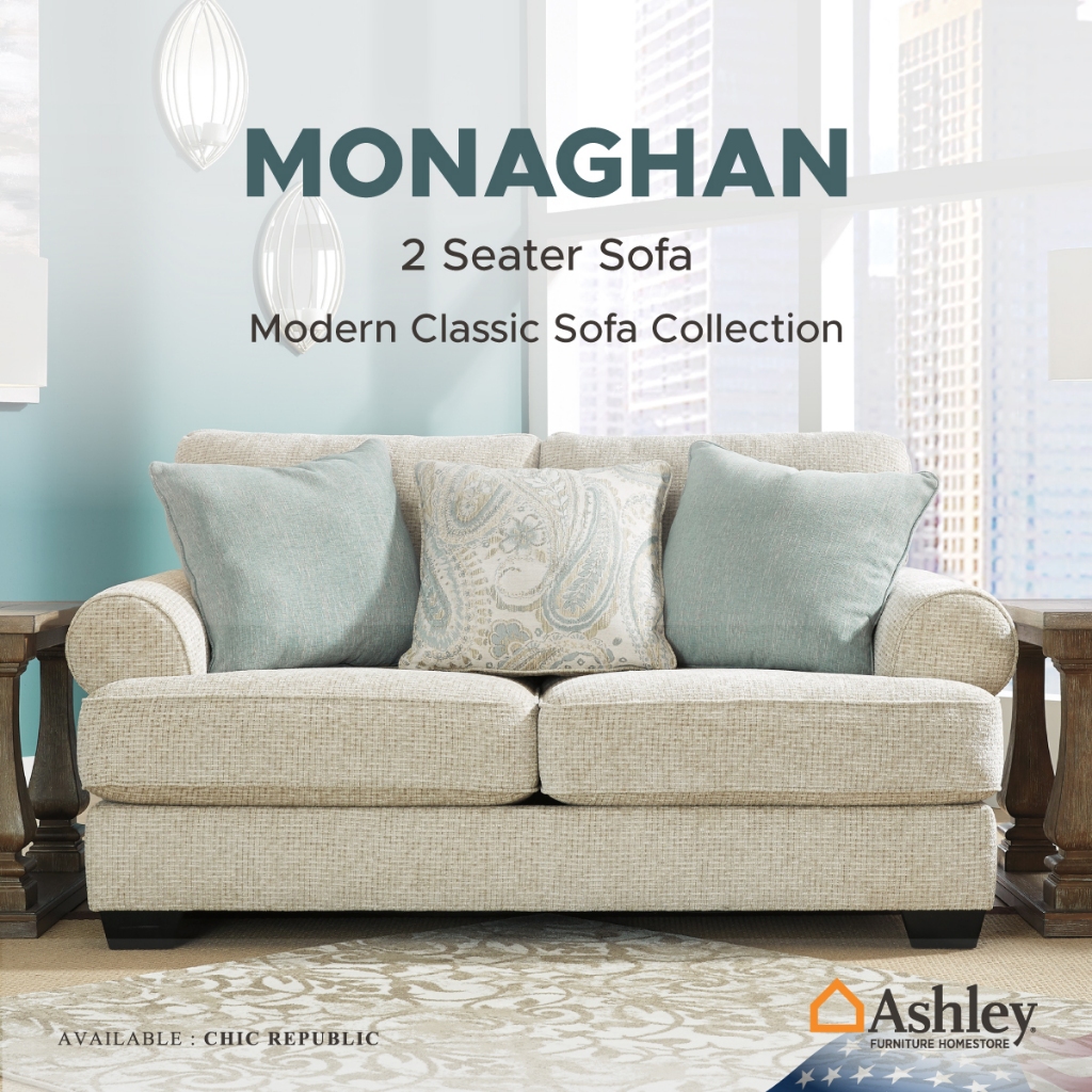 Ashley โซฟา 2 ที่นั่ง รุ่น MONAGHAN/2,2 Seater Sofa | Shopee Thailand