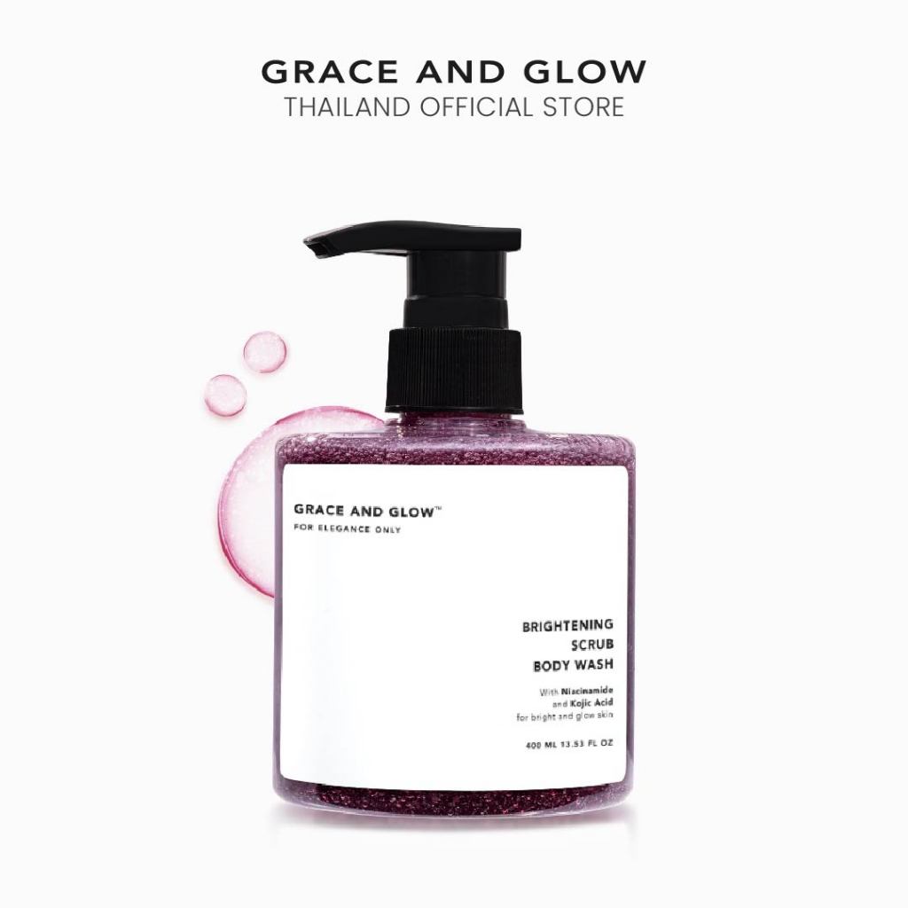 Grace and Glow Brightening Scrub Body Wash - ครีมอาบน้ำ สครับ ผิว ...
