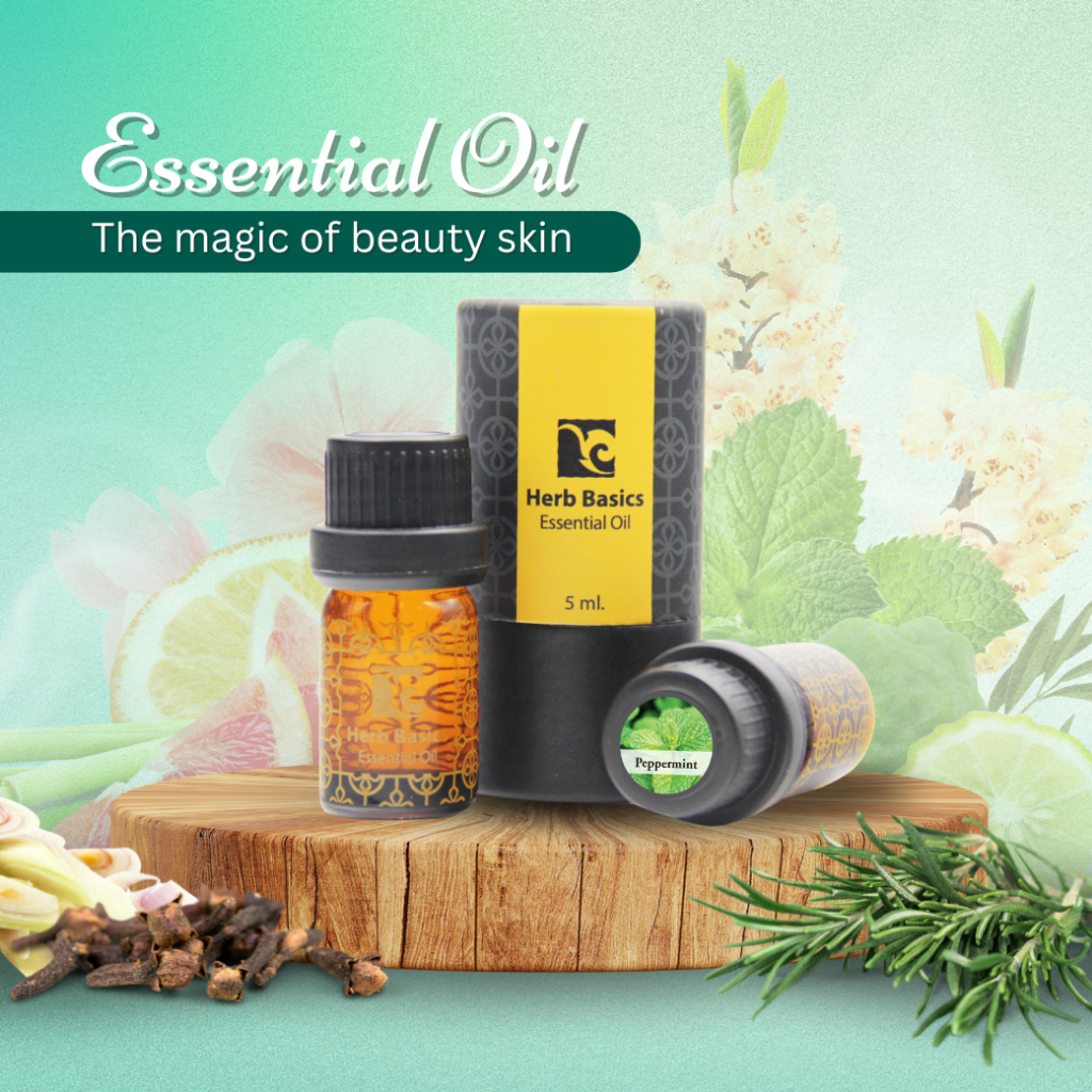 Herb Basics Essential Oil Pure & Natural 100% น้ำมันหอมระเหยสกัด กลิ่นสมุนไพร | Shopee Thailand