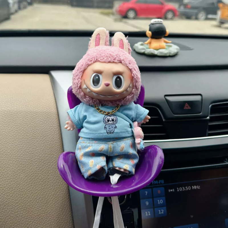 คาร์ซีท Labubu รุ่นมินิ Car seat labubu สามารถตกแต่งช่องลมของรถ ...