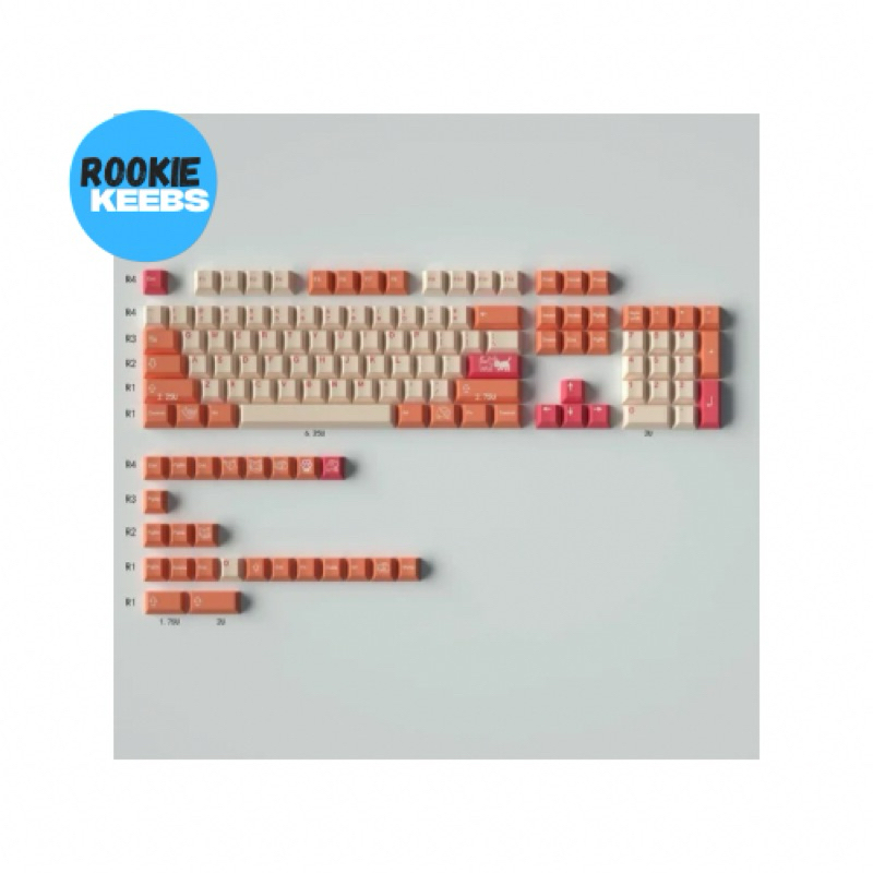 (พร้อมส่งจากไทย)GMK Orange BoiClone PBT Cherry Profile Keycap Set ...