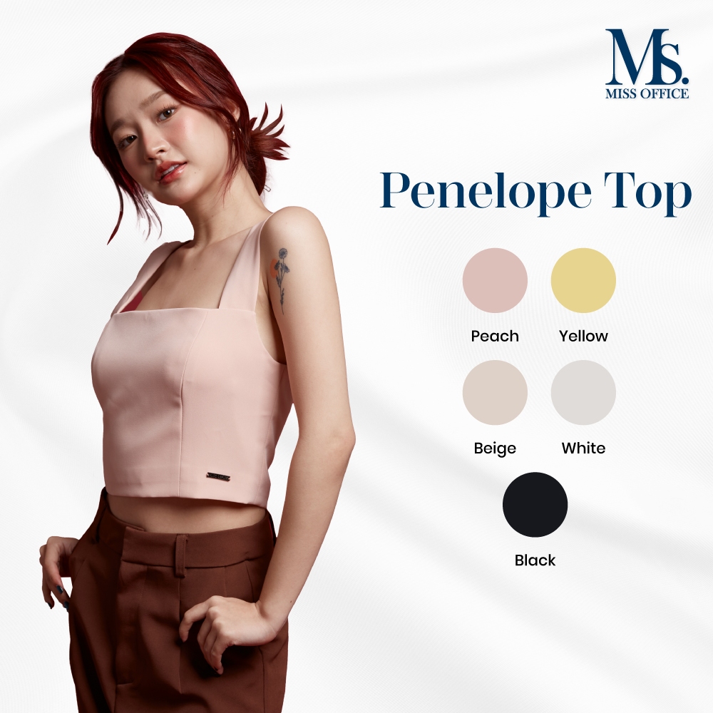[ส่งฟรี] Miss office เสื้อครอปสายเดี่ยวเสริมฟองน้ำ (MT-276) | Shopee Thailand