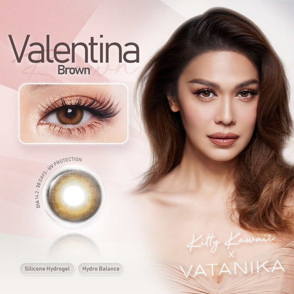 Valentina Brown Contact Lens Kitty Kawaii x VATANIKA lens คอนแทคเลนส์ ค่าสายตา รายเดือน แพร วทาน ...
