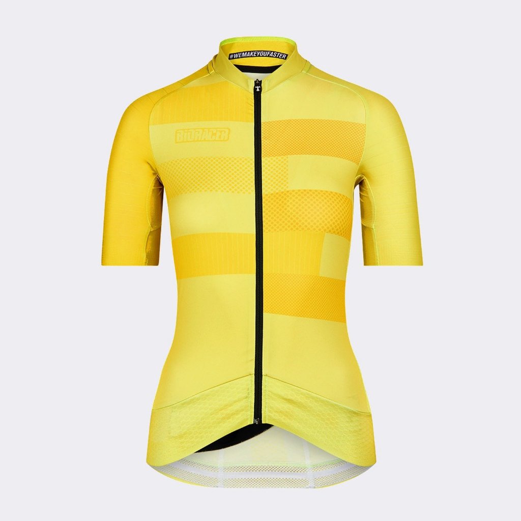 ชุดปั่นจักรยานผู้หญิง BIORACER จากเบลเยี่ยม EPIC WOMEN JERSEY SLICE LEMON | Shopee Thailand
