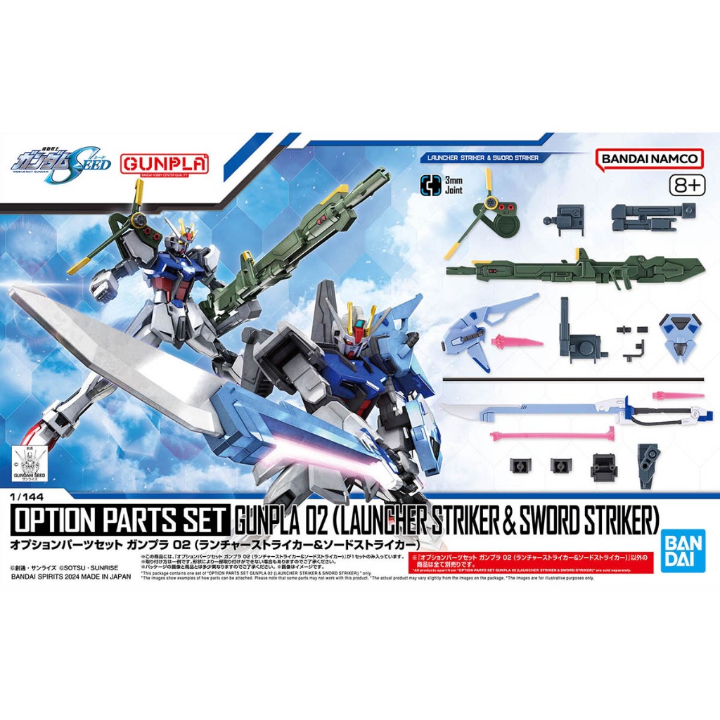 [พร้อมส่ง] Option Part Set 02 (Sword&Launcher Striker Pack) BANDAI ...
