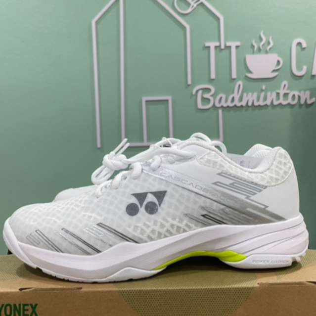 รองเท้าแบดมินตัน YONEX รุ่น POWER CUSHION CASCADE ACCEL WHITE/LIME ...