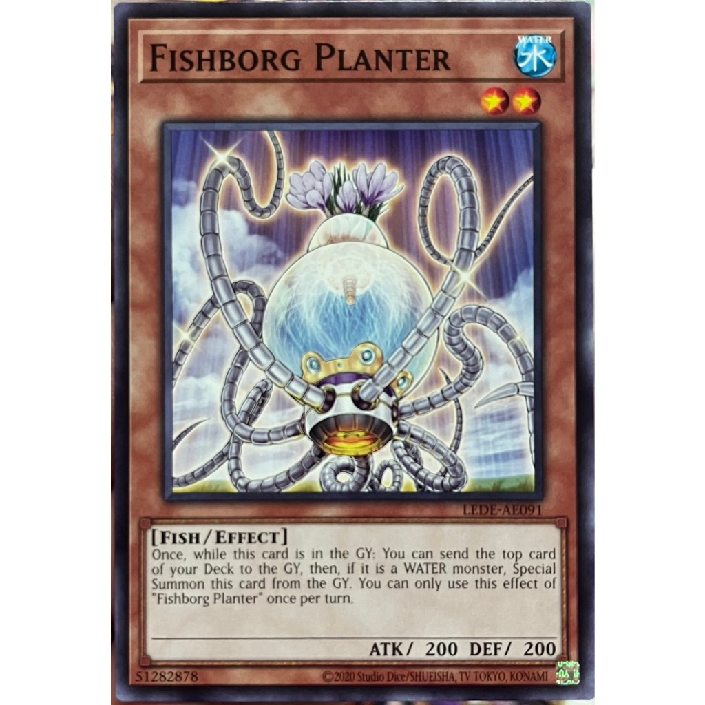 Yugioh Asia-Eng [LEDE-AE091] Fishborg Planter (Common) การ์ดยูกิแท้ถูก ...