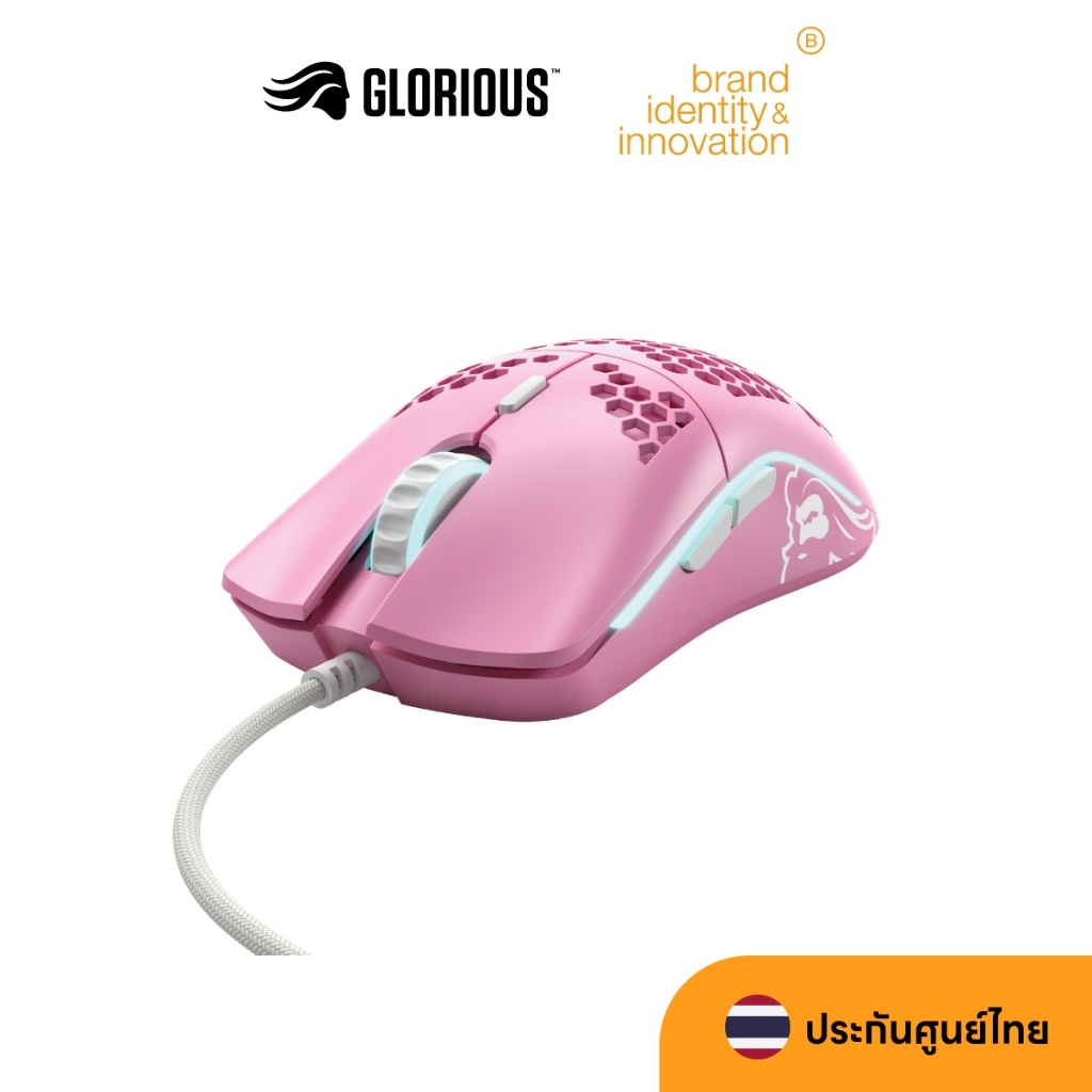 Glorious Model O Gaming Mouse Pink Forge Limited Edition มีสาย | Shopee ...