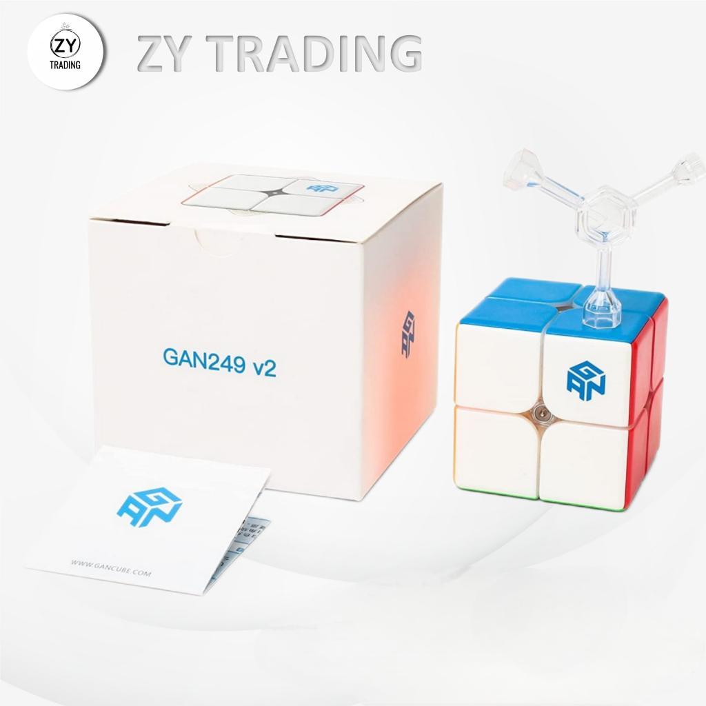 GAN CUBE GAN249 V2, 2x2 Speed Cube Gans Mini Cube Puzzle Toy 2x2x2 ...