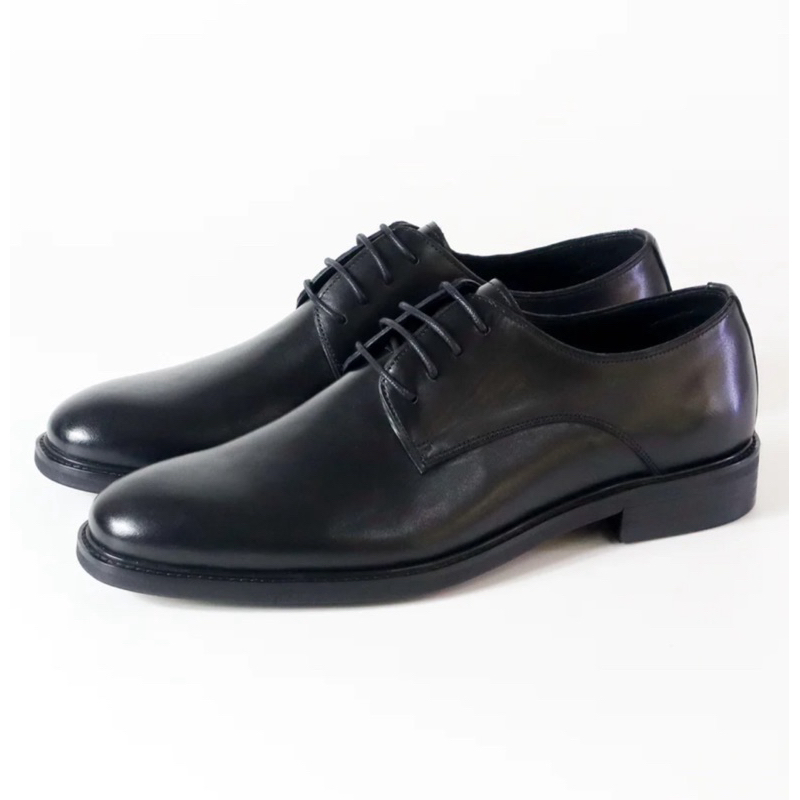 Edgar Leather Oxford Shoes Black | Shopee Thailand