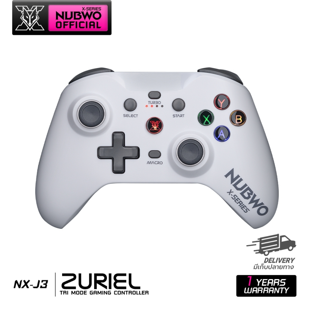 🔥ขายดีมาก🔥จอยเกมมิ่งไร้สาย NUBWO รุ่น NX-J3 Tri Mode Gaming Controller เชื่อมต่อ Bluetooth 5.1 ...