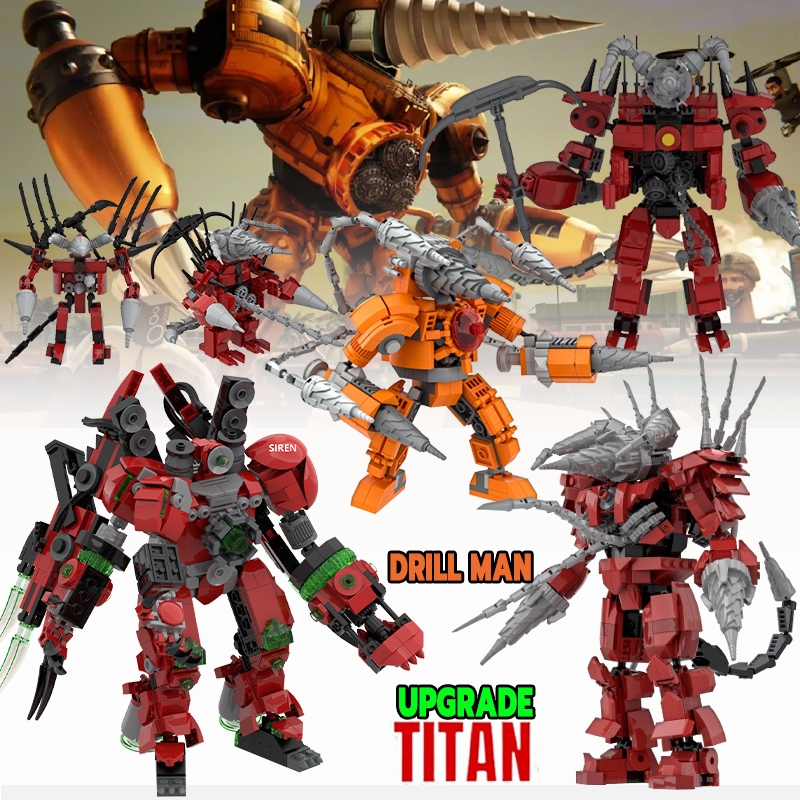 ชุด ตัวต่อ skibidi toilet ไททัน speakman titan clock man tv man upgrade ...