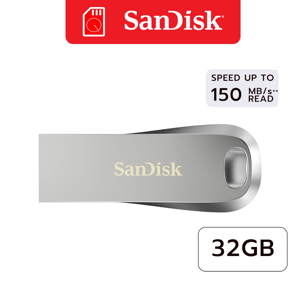 SANDISK Flash Drive ULTRA LUXE USB 3.2Gen1 32GB Speed 150 MB/s (SDCZ74_032G_G46) แฟลชไดรฟ์ ...