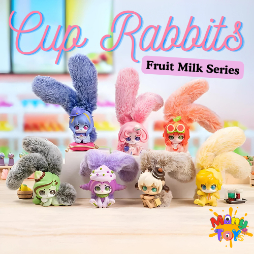 [พร้อมส่งในไทย] กล่องสุ่ม Cup Rabbits Fruit Milk series มีกลิ่นหอม ของ ...