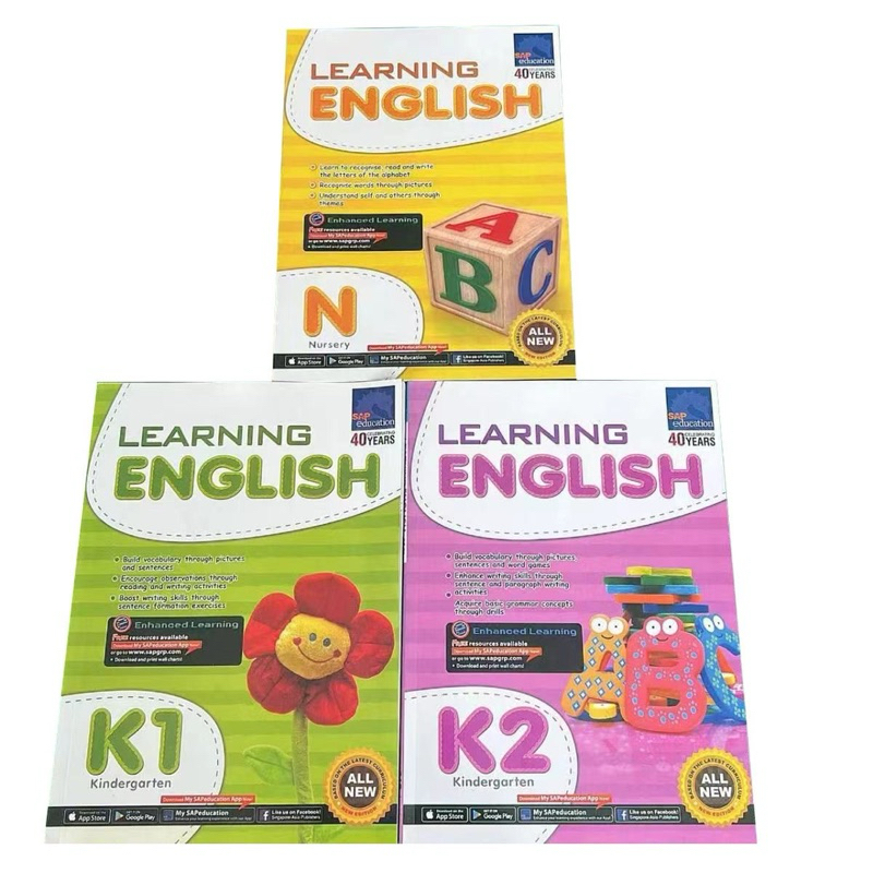 SAP Learning English workbook Kindergarten N K1 K2 | Shopee Thailand