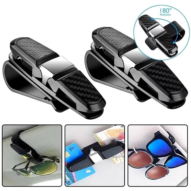 twoway glasses car holder clip ที่เก็บแว่นตาในรถยนต์ ติดกับที่บังแดดใน ...
