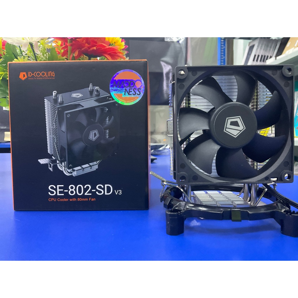 ID COOLING SE-802-SD CPU AIR COOLER พัดลมซีพียู (Support Intel 1700, AMD AM4) ประกัน 1 ปี ...