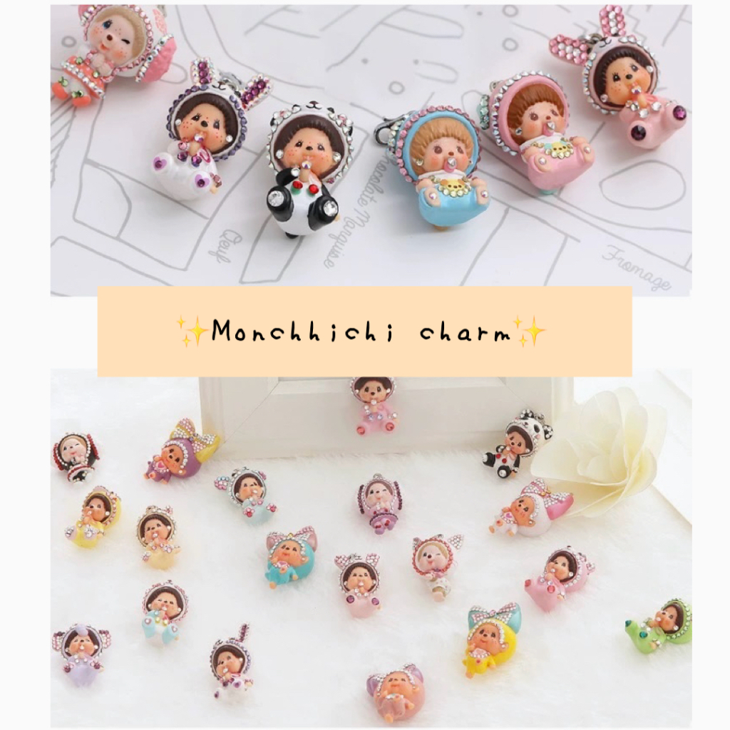 พร้อมส่งจากไทย🔥จี้ม่อนชิชิ monchhichi charm ของแท้ | Shopee Thailand