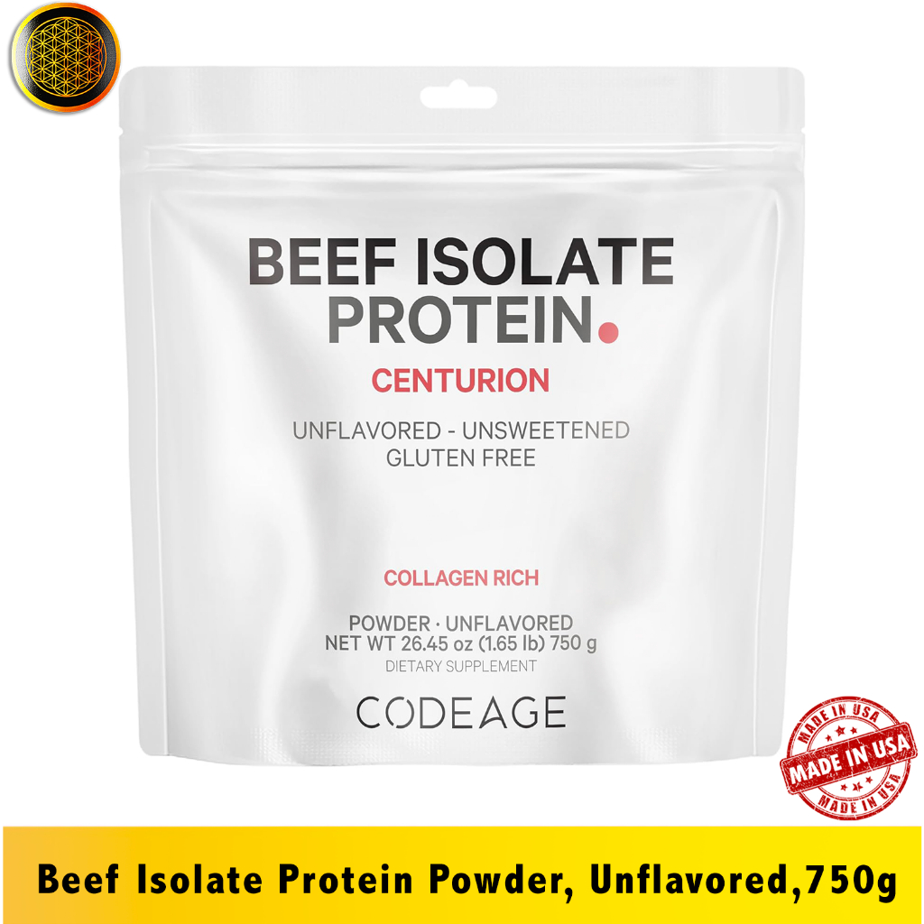 Codeage, Beef Isolate Protein Powder ผงโปรตีนไอโซเลทเนื้อ,, Unflavored ...