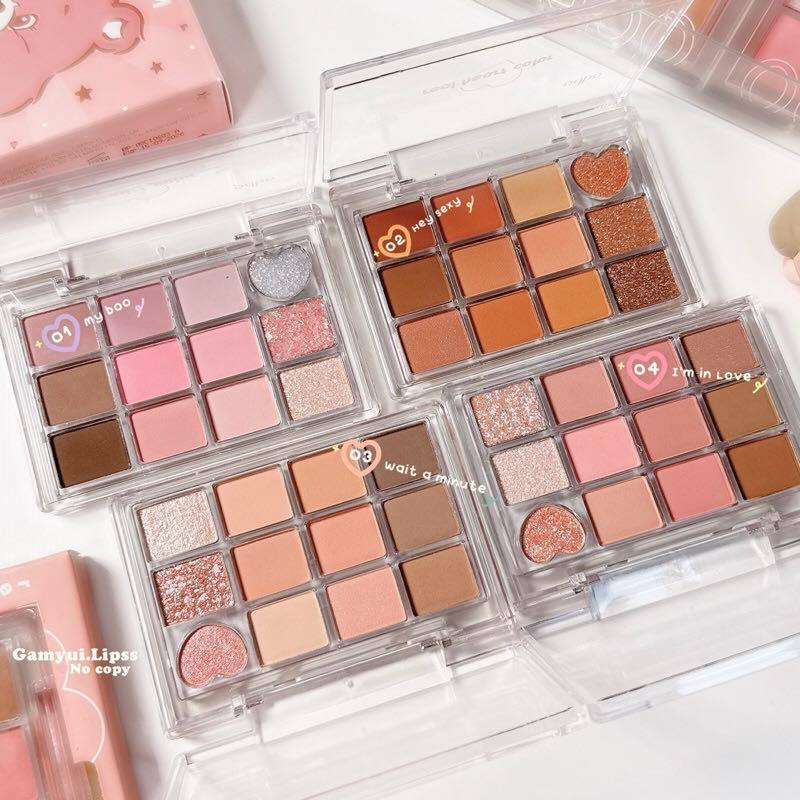 odbo Real Heart Color Eye Palette (OD2019) โอดีบีโอ เรียล ฮาร์ท คัลเลอร์ อาย พาเลท | Shopee Thailand