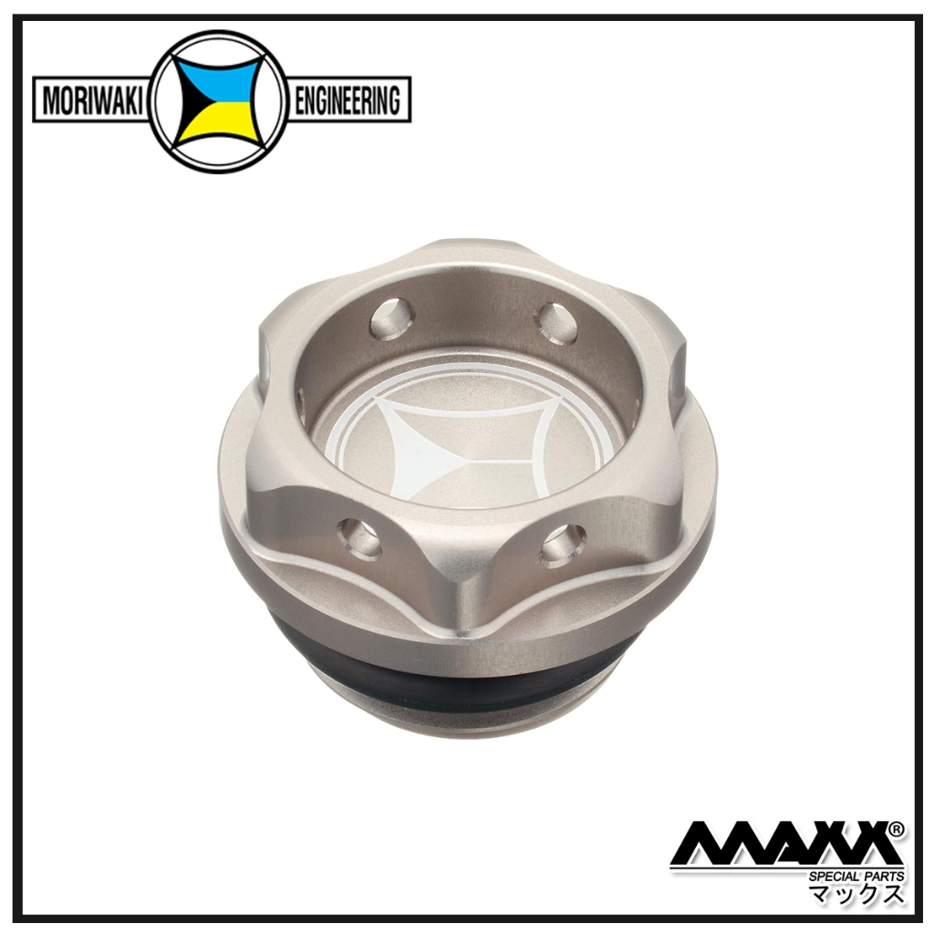 MORIWAKI ( Oil Filler Cap, M20 x P2.5, Crown Type, Titanium Gold ) น๊อต ...