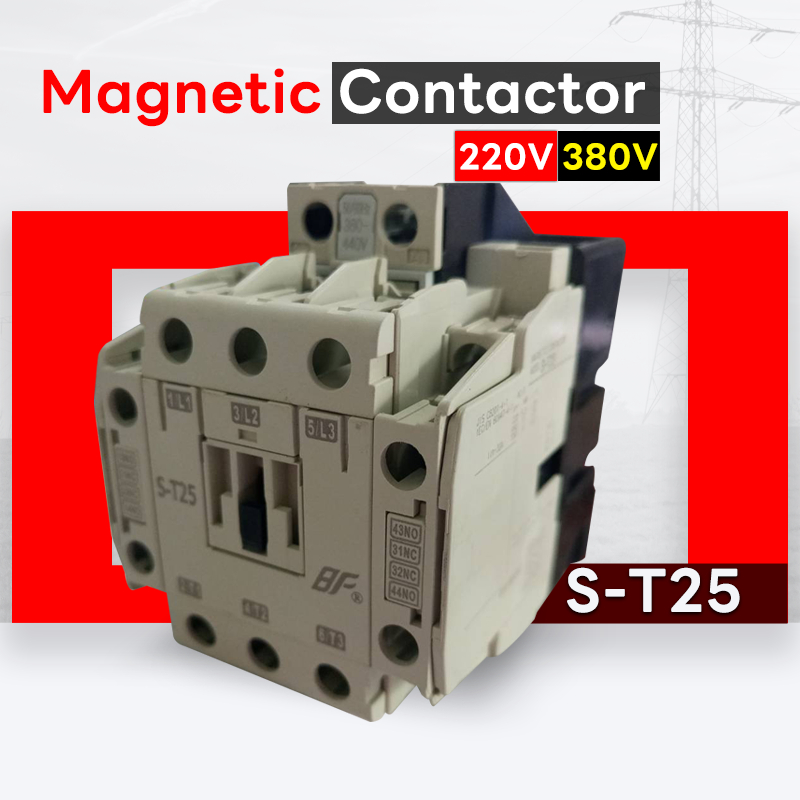 แมกเนติก คอนแทคเตอร์ ST-25 Coil 220V/380V Magnetic Contactor S-T25 ...