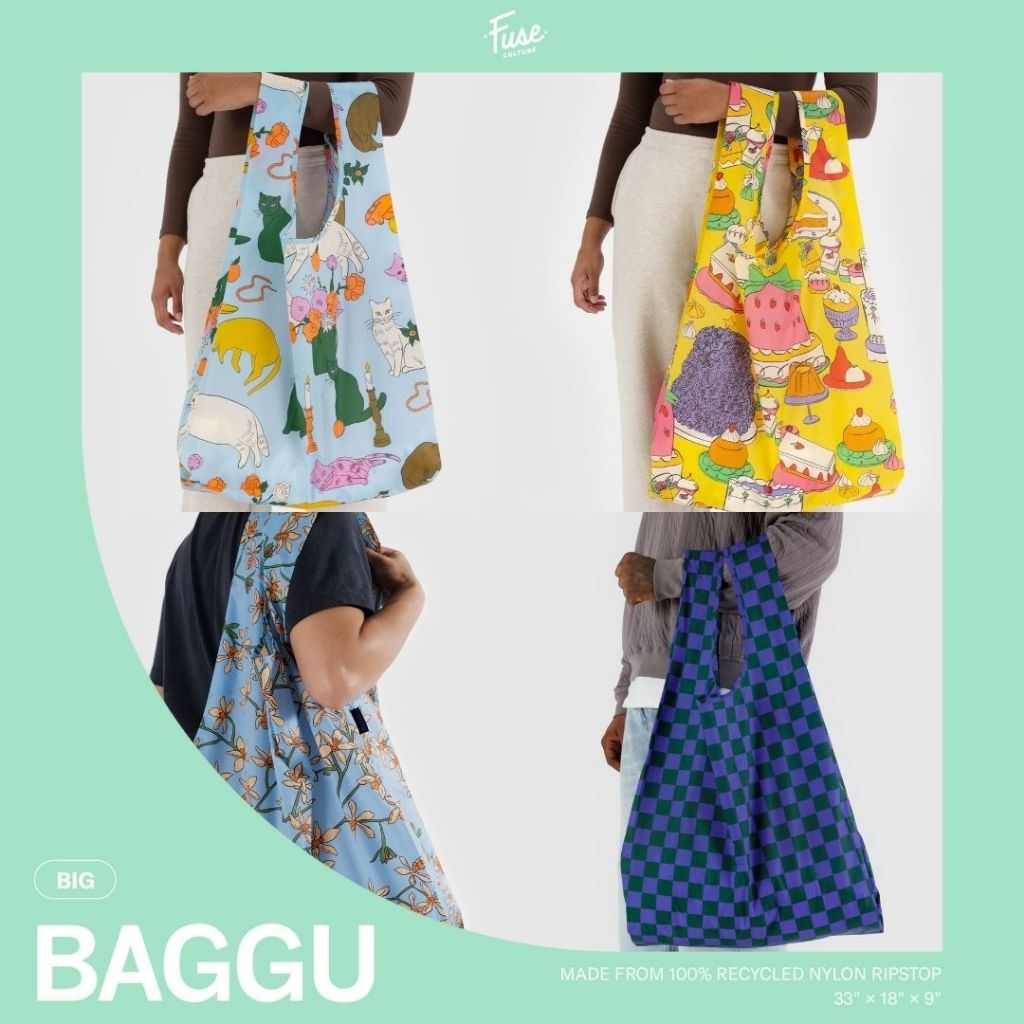 พร้อมส่ง BAGGU กระเป๋าผ้าพับได้จากอเมริกา ขนาด Big | Shopee Thailand