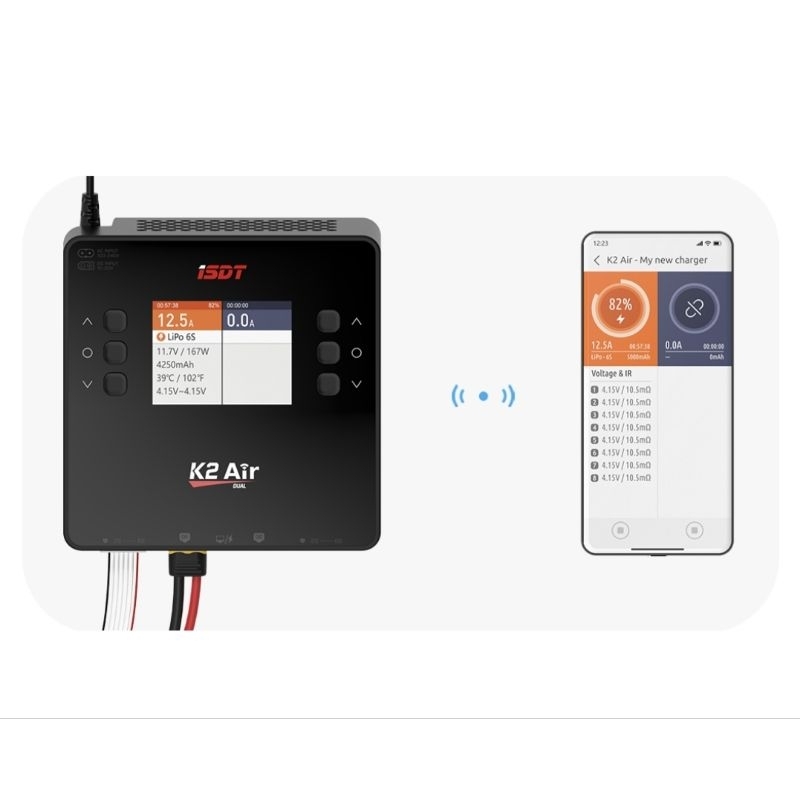K2 AIR Smart Charger AC200w DC500wx2 Dual mode | Dual channel fast ...