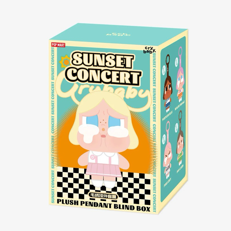 [พร้อมส่ง] ⭐️ CRYBABY SUNSET CONCERT กล่องสุ่มพวงกุญแจ POPMART 🌈🧸 ...
