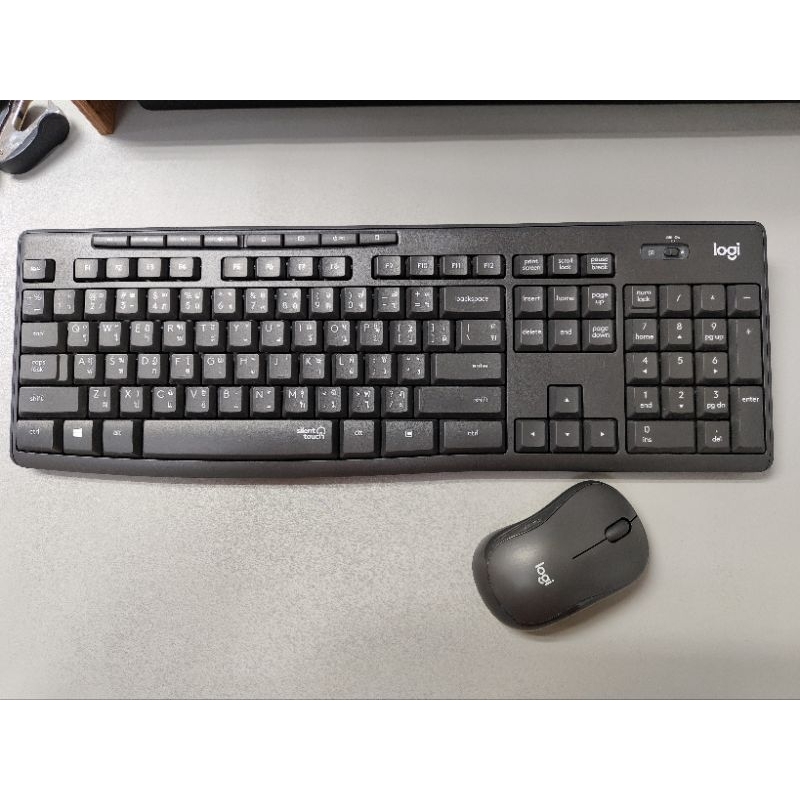 คีย์บอร์ดและเม้าส์ไร้สาย ไร้เสียง Logitech รุ่น MK 295 มือ 2️⃣ | Shopee ...