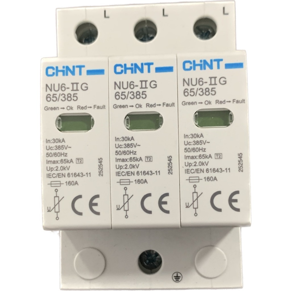CHINT Surge รุ่น NU6-II Low-voltage Surge Arrestor อุปกรณ์ป้องกันไฟกระชากแรงดันต่ำ(กันฟ้าผ่า ...