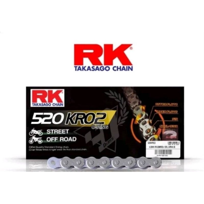 โซ่ RK 520 KRO2O-RING 520KRX-RXRING มีสีให้เลือก | Shopee Thailand