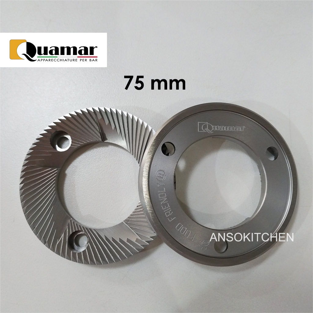 Quamar ชุดฟันบด / เฟืองบดกาแฟ 75 มม. Flat Burr "Food Friendly" สำหรับ ...