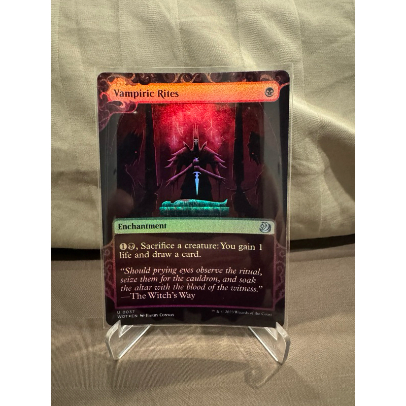 MTG Wilds of Eldraine Enchanting Tales Foil: Vampiric Rites (0037 ...