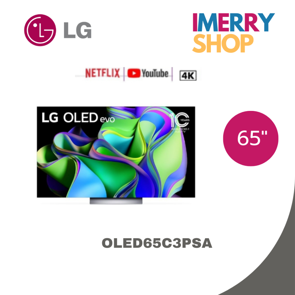 LG (NEW 2023) ขนาด 65 นิ้ว 4K OLED Smart TV 65C3 รับประกันศูนย์ไทย รุ่น OLED65C3PSA | Shopee ...