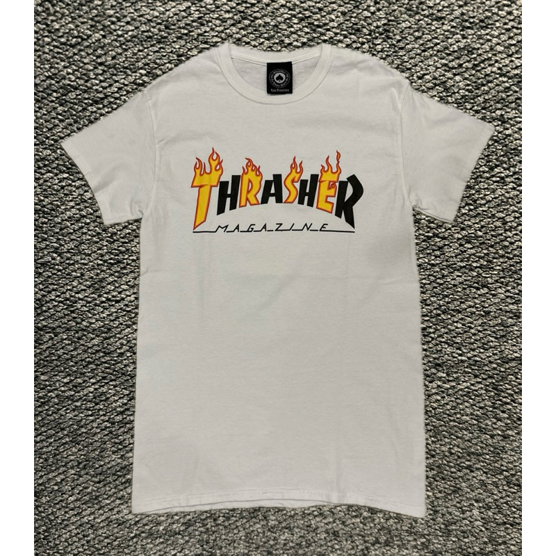 Thrasher Magazine size s เสื้อแทรชเชอร์แม็กกาซีน สีขาว size S | Shopee ...
